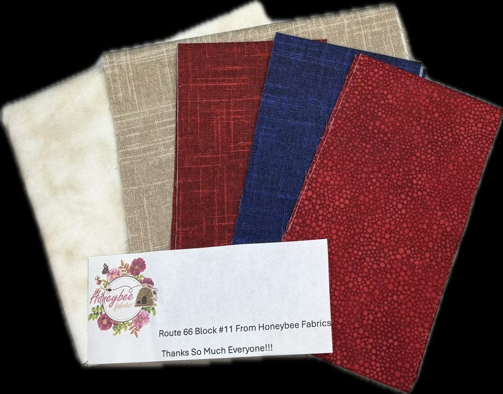 Route 66 Fabric Kit Block 11 – Honeybee Fabrics